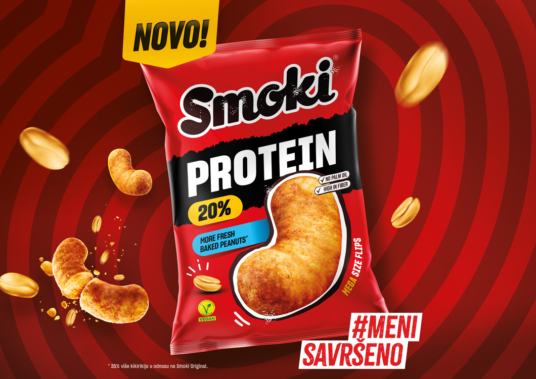 Novi Smoki Protein – više kikirikija, više energije i čak 20% proteina!