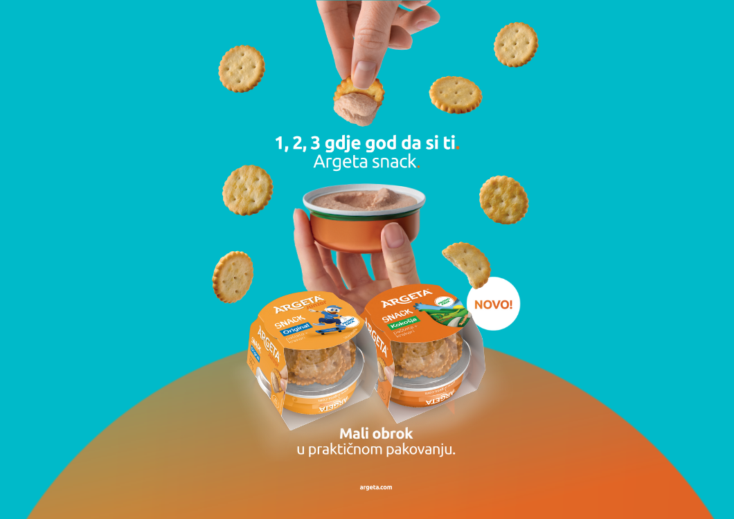 1, 2, 3 – Wherever you are. Argeta Snack