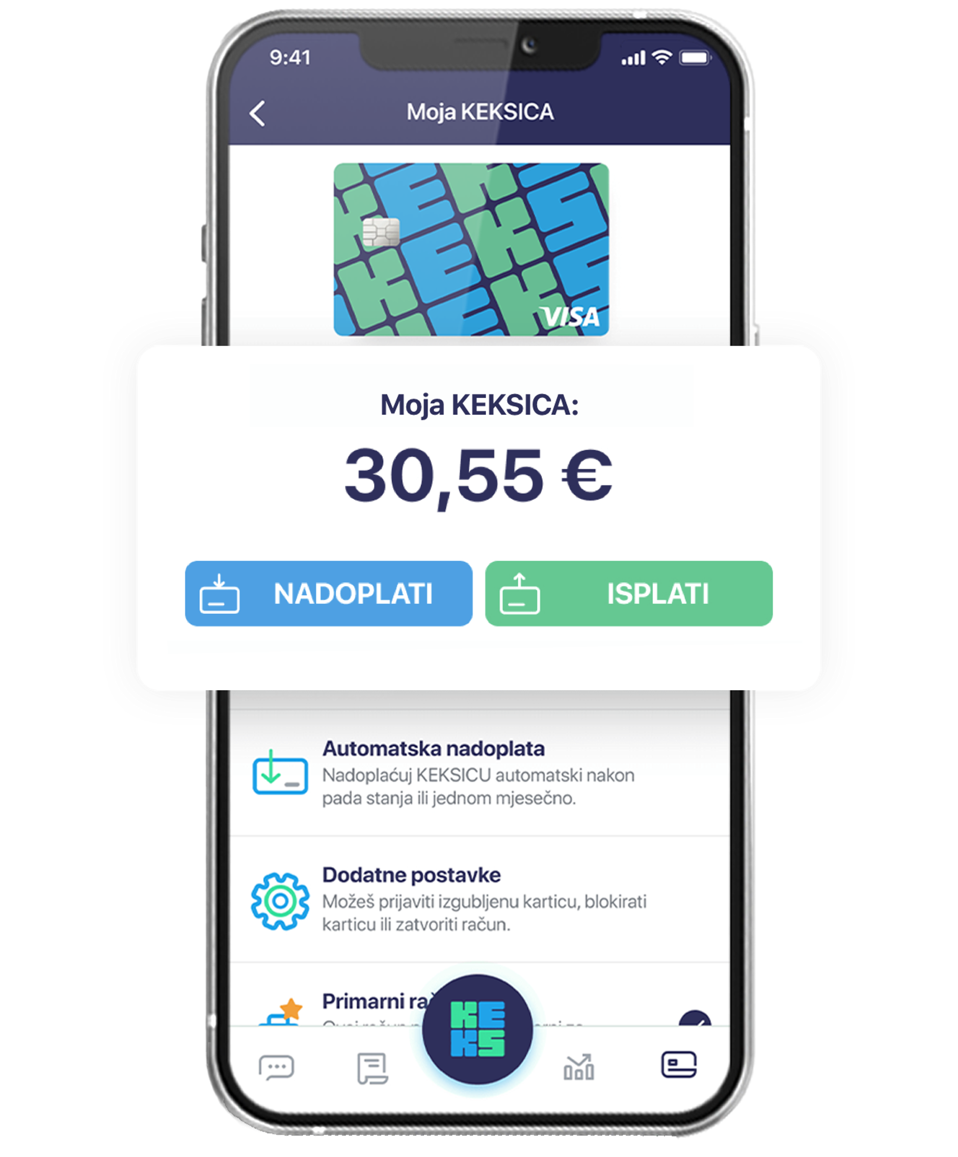 KEKSICA - besplatna kartica