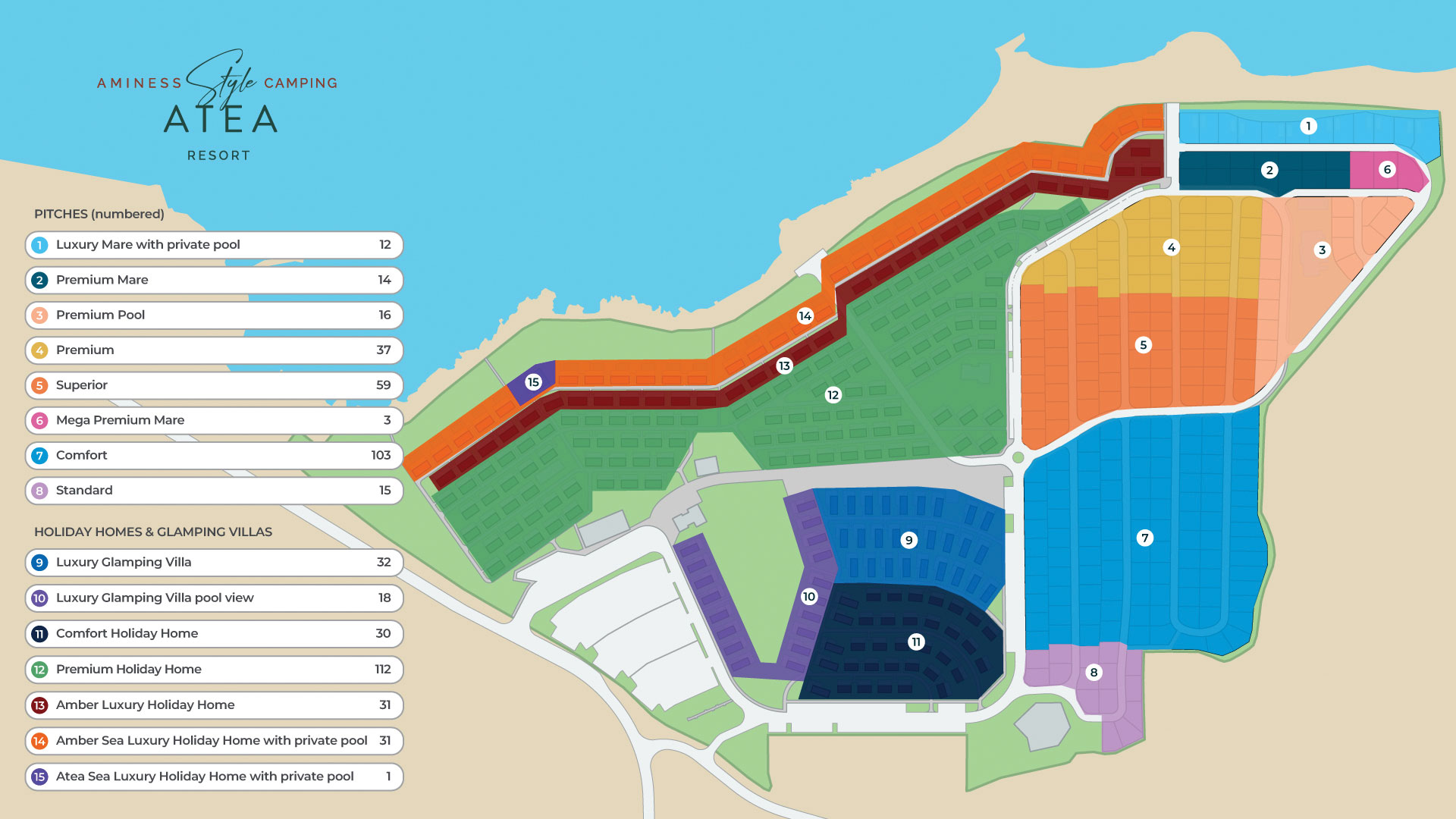 Map of Aminess Atea Camping Resort, Krk | Plan Your Stay